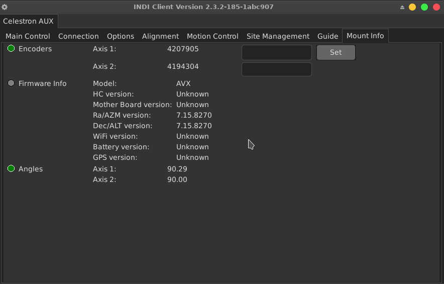 Celestron AUX driver remote control without HC · Issue #745 · indilib/indi-3rdparty · GitHub