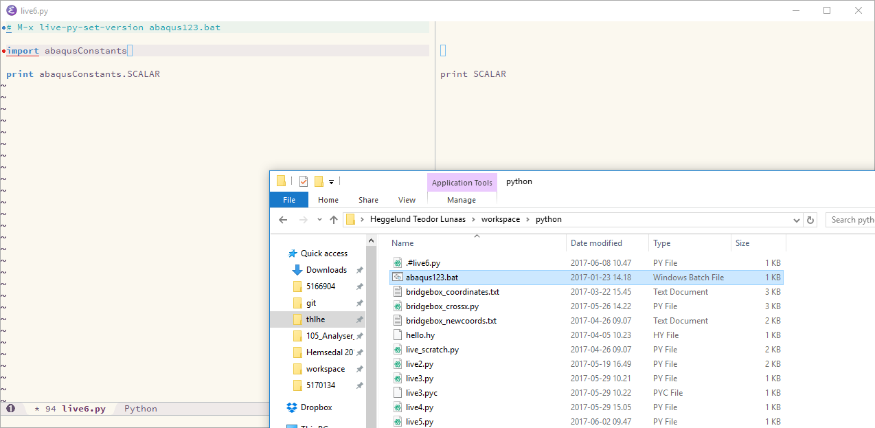 Using live-py with Abaqus' python distribution · Issue #121 · donkirkby/live-py-plugin · GitHub
