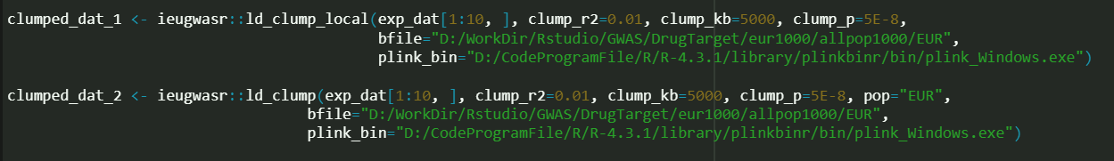 Bug??? Confusion about ld_clump vs ld_clump_local · Issue #42 · MRCIEU/ieugwasr · GitHub