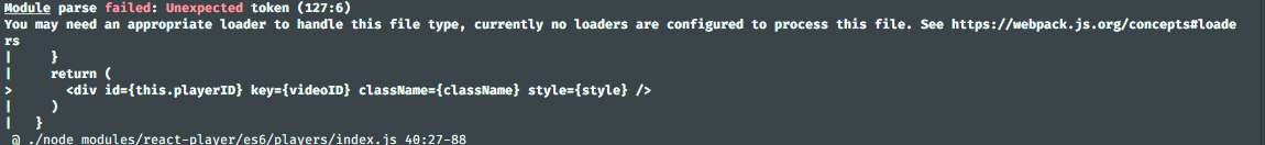 fix: breaking update v2.11.1 · Issue #1574 · cookpete/react-player · GitHub