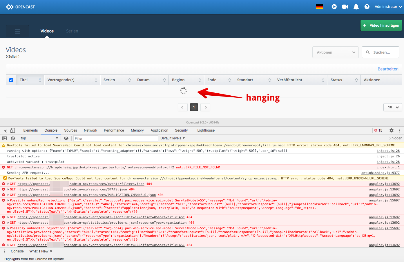 OC 9.2 Ubuntu 18.04 - Admin site angular.js exceptions · Issue #2358 · opencast/opencast · GitHub