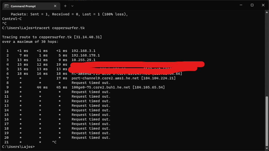 Troubleshooting tracker connection issues (from 8mb/s to