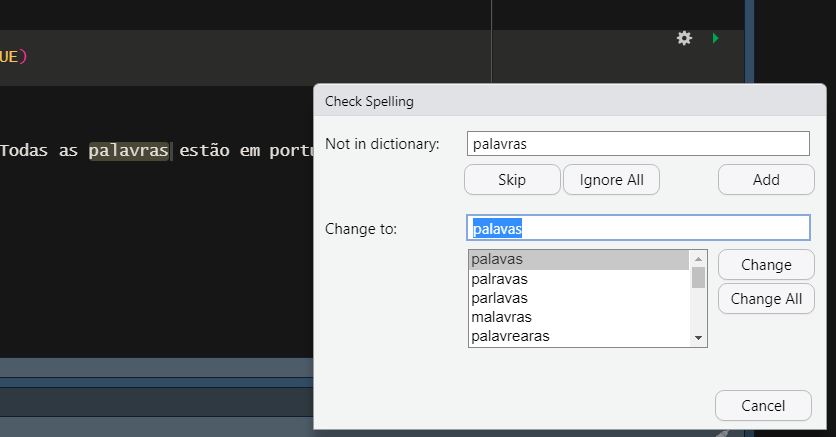 Spellcheck in Portuguese · Issue #10442 · rstudio/rstudio · GitHub