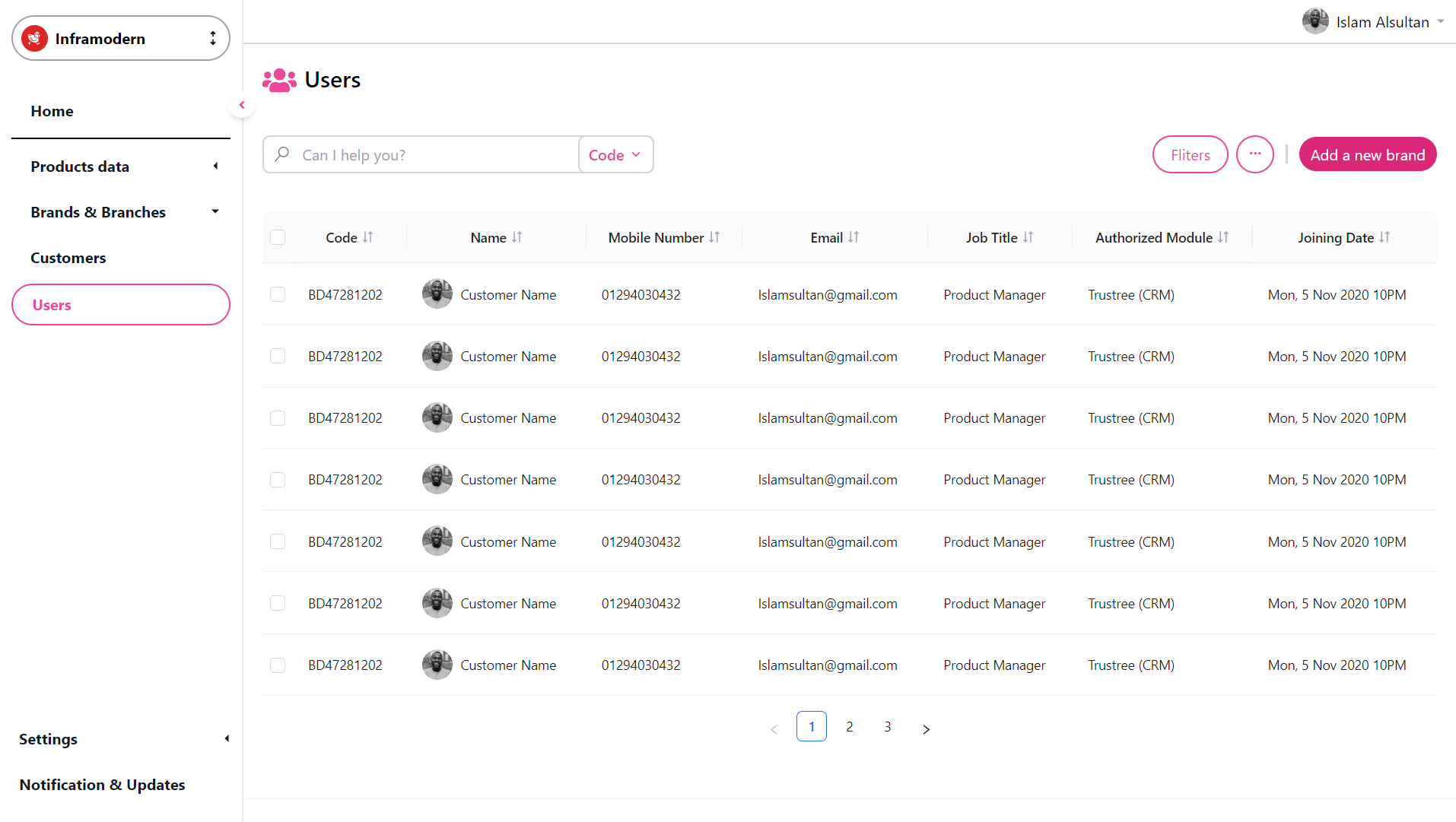 GitHub - honeyahmed/tailwindDashboard