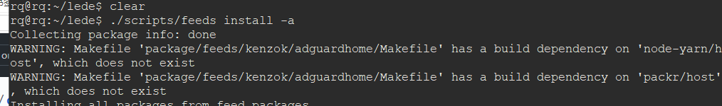 adguard 改41行后其他易燃报错 · Issue #163 · kenzok8/openwrt-packages · GitHub