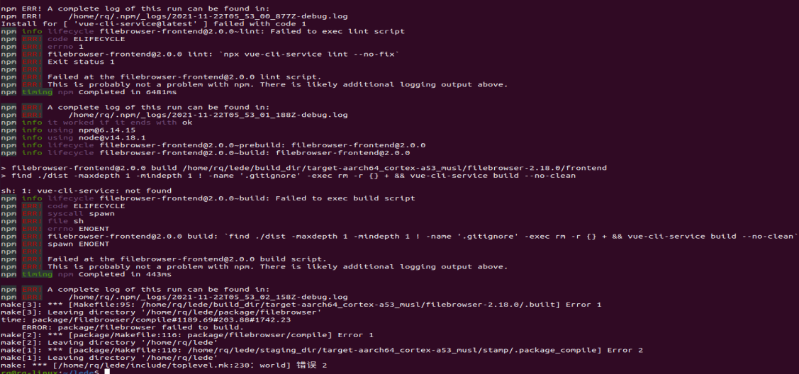 filebrowser编译不成功 · Issue #228 · kenzok8/openwrt-packages · GitHub