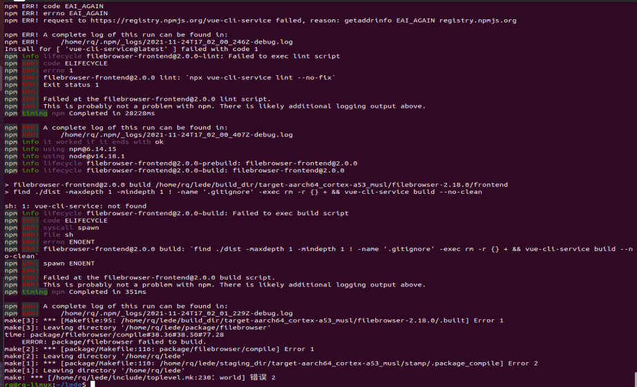 filebrowser编译不成功 · Issue #228 · kenzok8/openwrt-packages · GitHub