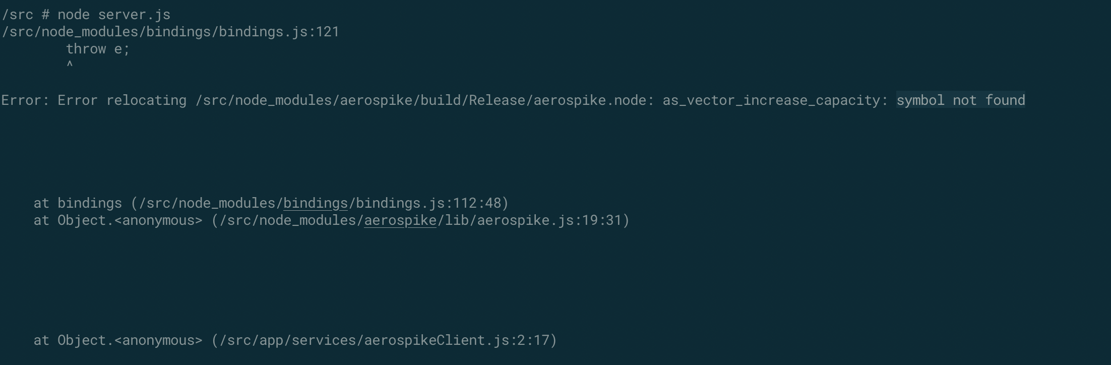 Dockerfile Alpine not working · Issue #332 · aerospike/aerospike-client-nodejs · GitHub