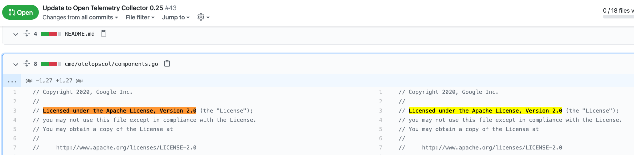 header-checker-lint check fails to detect `Apache-2.0` license · Issue #44 · GoogleCloudPlatform ...