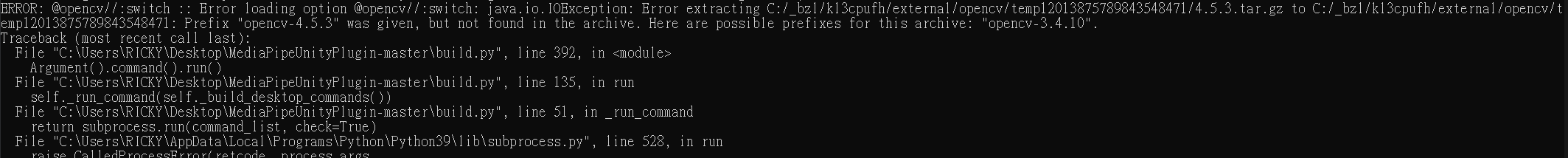 Build with OpenCV 4.x on Windows · Issue #255 · homuler/MediaPipeUnityPlugin · GitHub