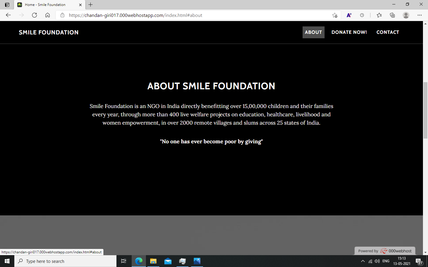 GitHub - Chandan017/Smile_Foundation: This is a simple website where payment gateway is ...