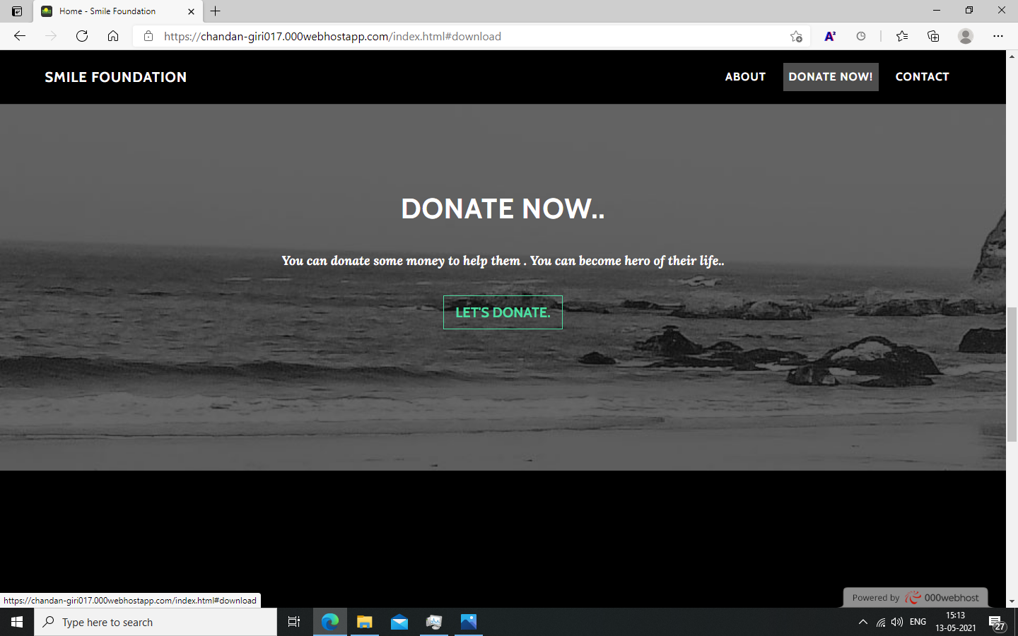 GitHub - Chandan017/Smile_Foundation: This is a simple website where payment gateway is ...