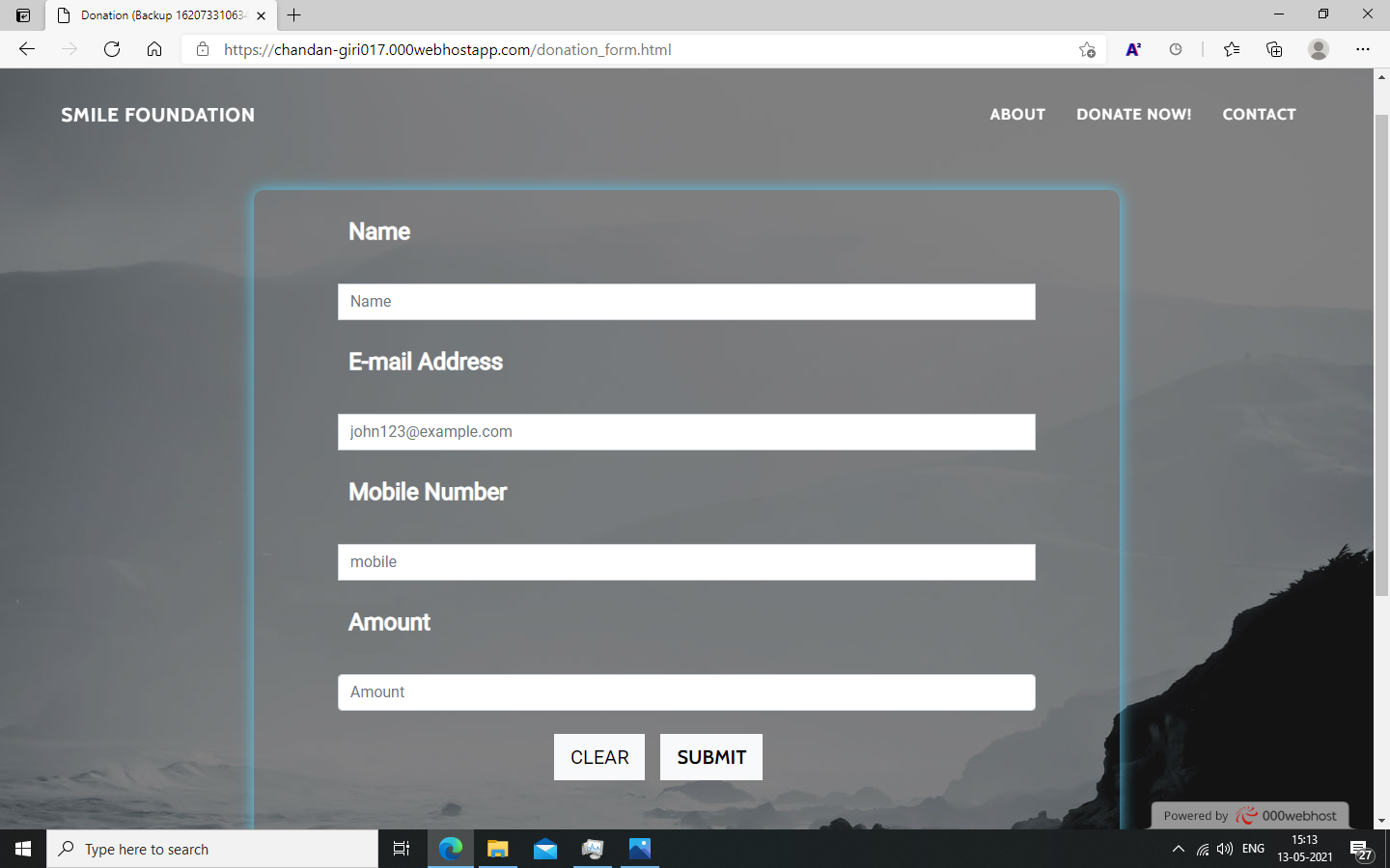 GitHub - Chandan017/Smile_Foundation: This is a simple website where payment gateway is ...