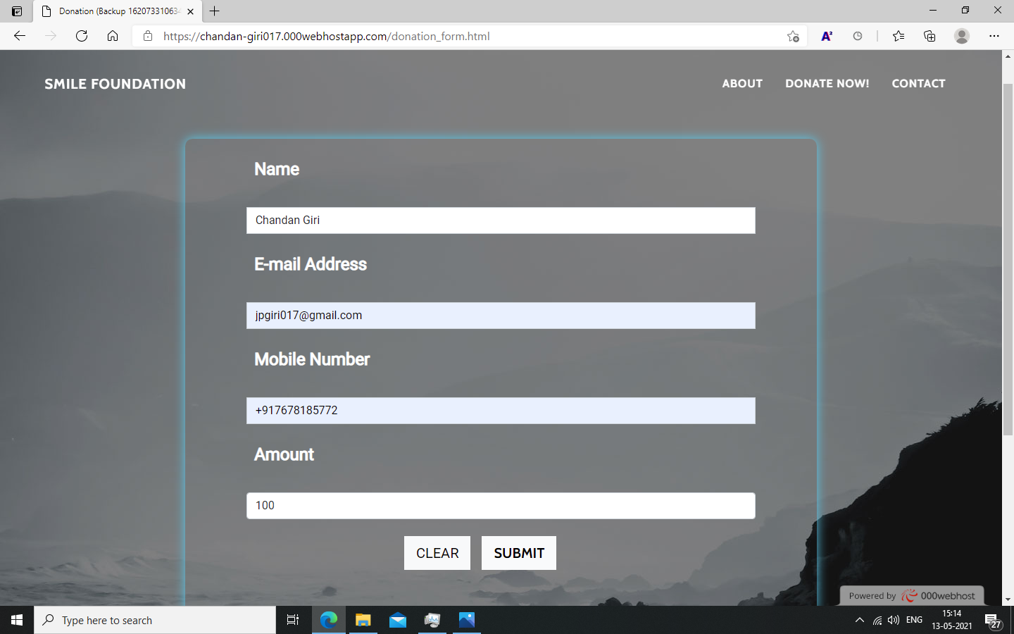GitHub - Chandan017/Smile_Foundation: This is a simple website where payment gateway is ...
