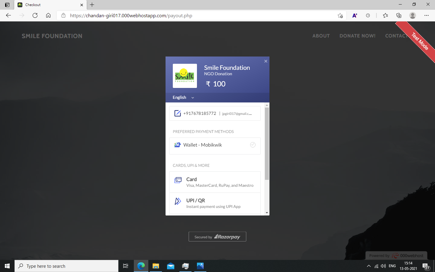 GitHub - Chandan017/Smile_Foundation: This is a simple website where payment gateway is ...