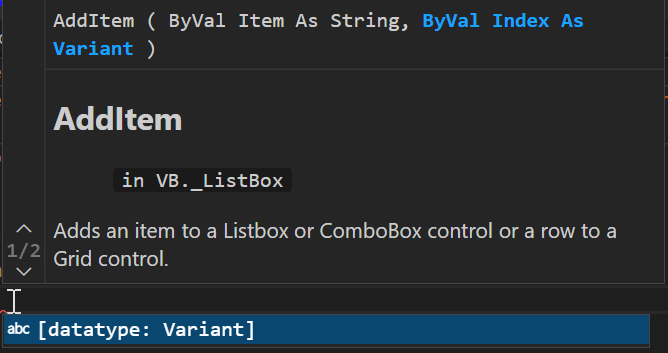 tB ListBox.AddItem Method Signature is Incompatible with VB6 ListBox.AddItem Method Signature ...