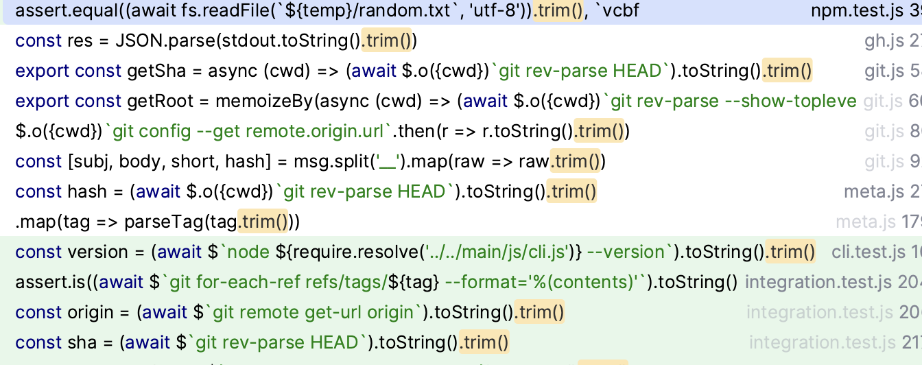 feature request: trim option · Issue #690 · google/zx · GitHub