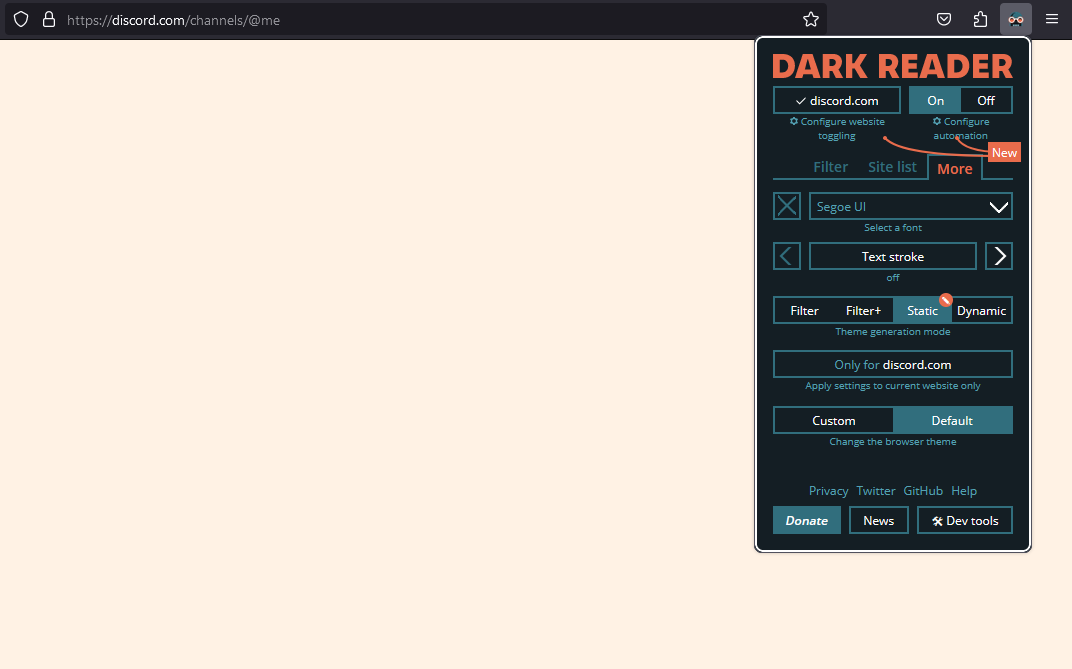 [broken Website] Discord Verification Required Site Completely Empty With The Static Theme