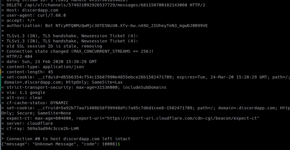 DELETE message returns 404 occasionally when it succeeds · Issue #1379 ...