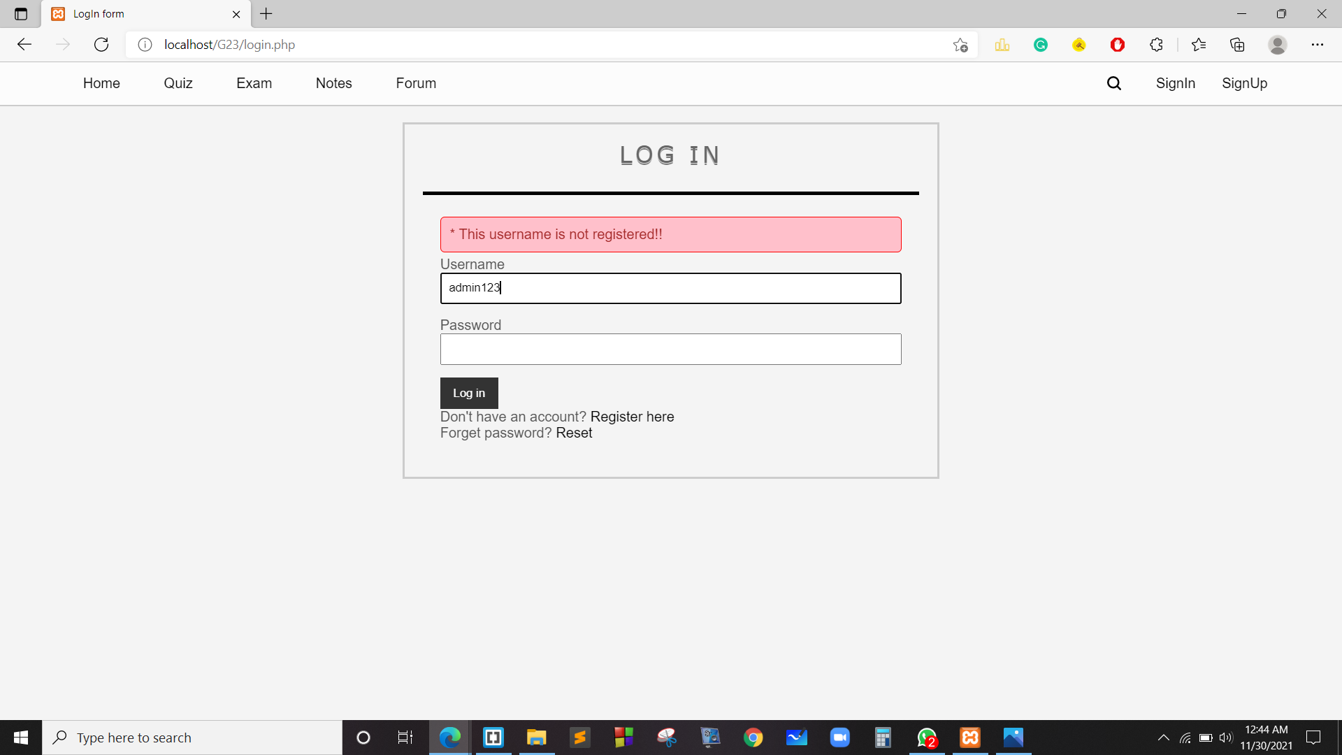 First submission · Issue #6 · cse-250-2018/G23-QuickQuiz · GitHub
