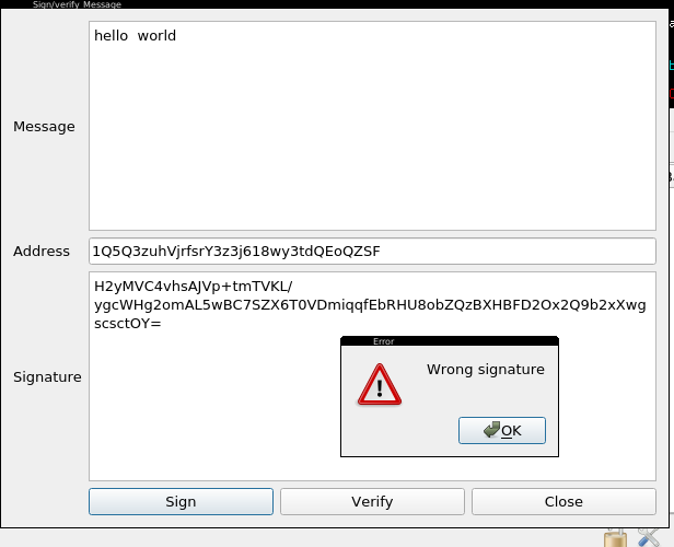 Unicode non-breaking space in message handled incorrectly for sign/verify · Issue #5552 ...