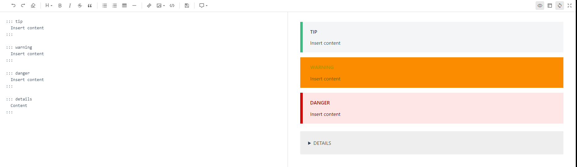 Warning's color in tip is different from example. · Issue #159 · code ...