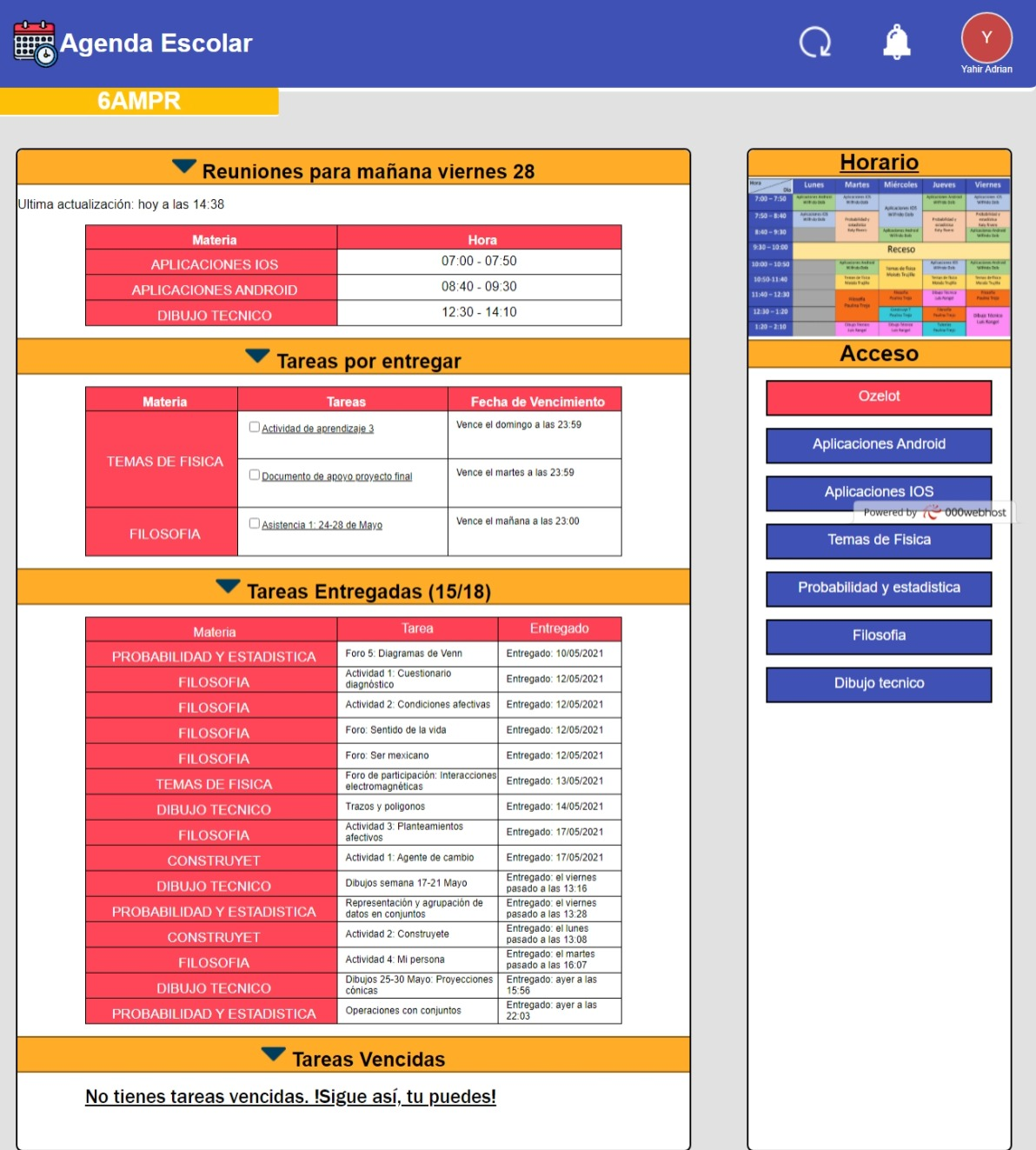 GitHub - YahirAdrian/Agenda-Escolar: Agenda de clases con JavaScript ...