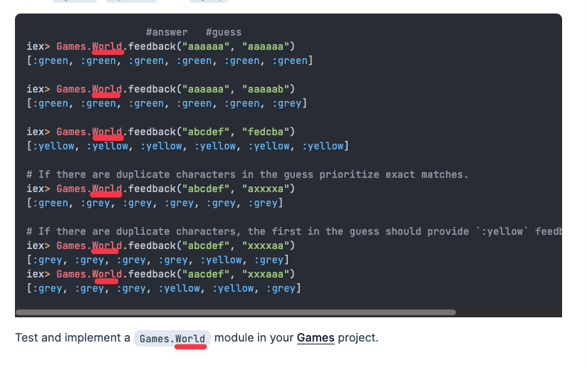 World is used instead of Wordle in the Wordle exercise · Issue #521 ...