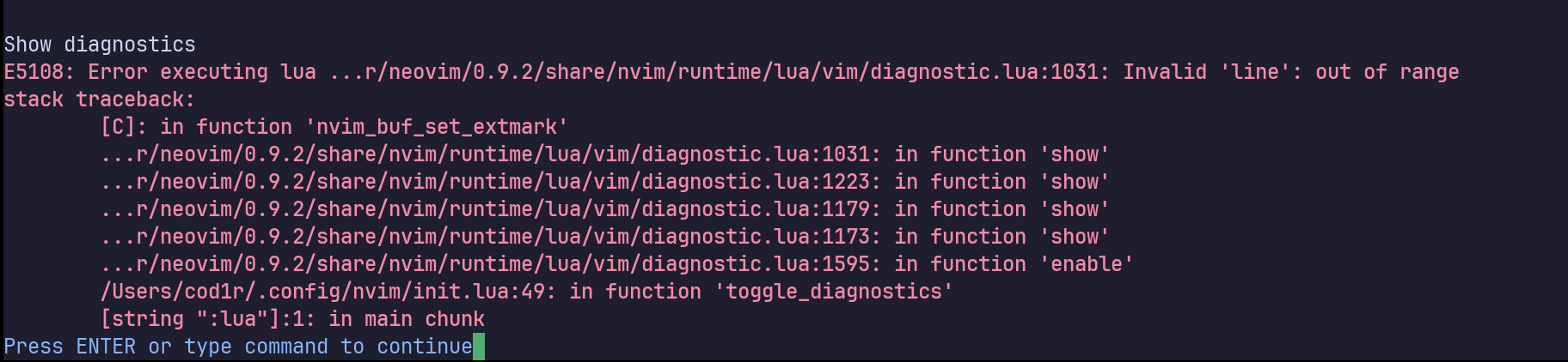 nvim_buf_set_extmark reports end_col out of range with some LSP servers · Issue #20365 · neovim ...