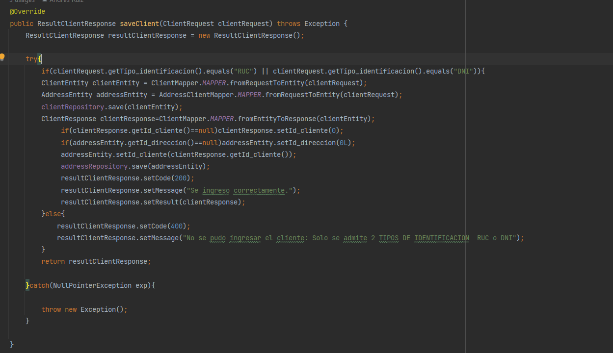 GitHub - FrankDevg/MICRO-CLIENT: Springboot para manejo de CRUD CLIENTE-DIRECCIONES