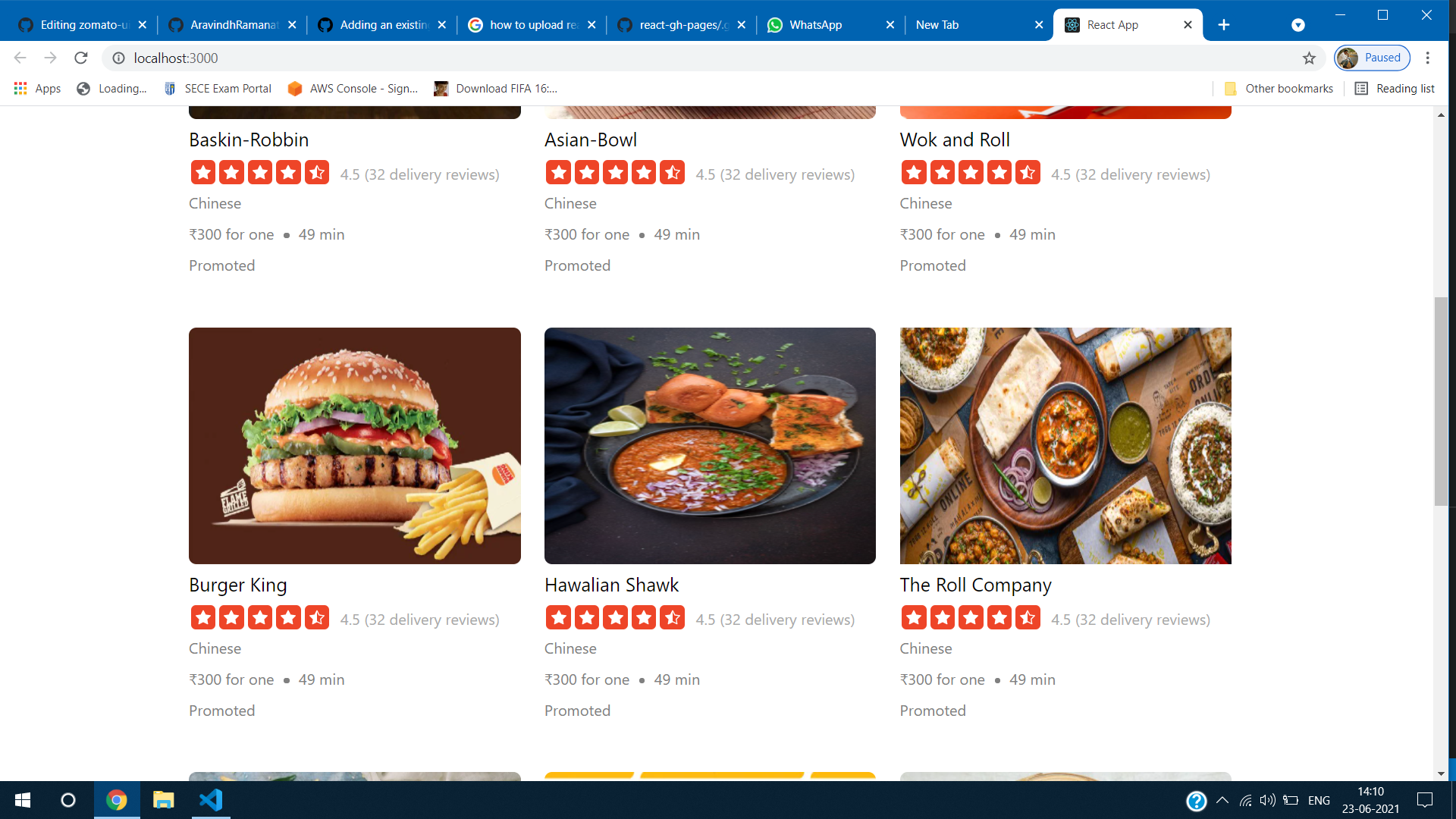 GitHub - AravindhRamanathan/zomato-ui-clone