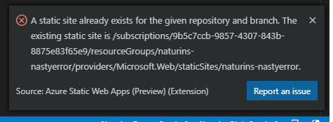 Better handling for creating an app that already exists · Issue #4 · microsoft/vscode ...