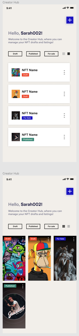 EASEL Creator Hub Screen Adjustments · Issue #1280 · Pylons-tech/pylons · GitHub
