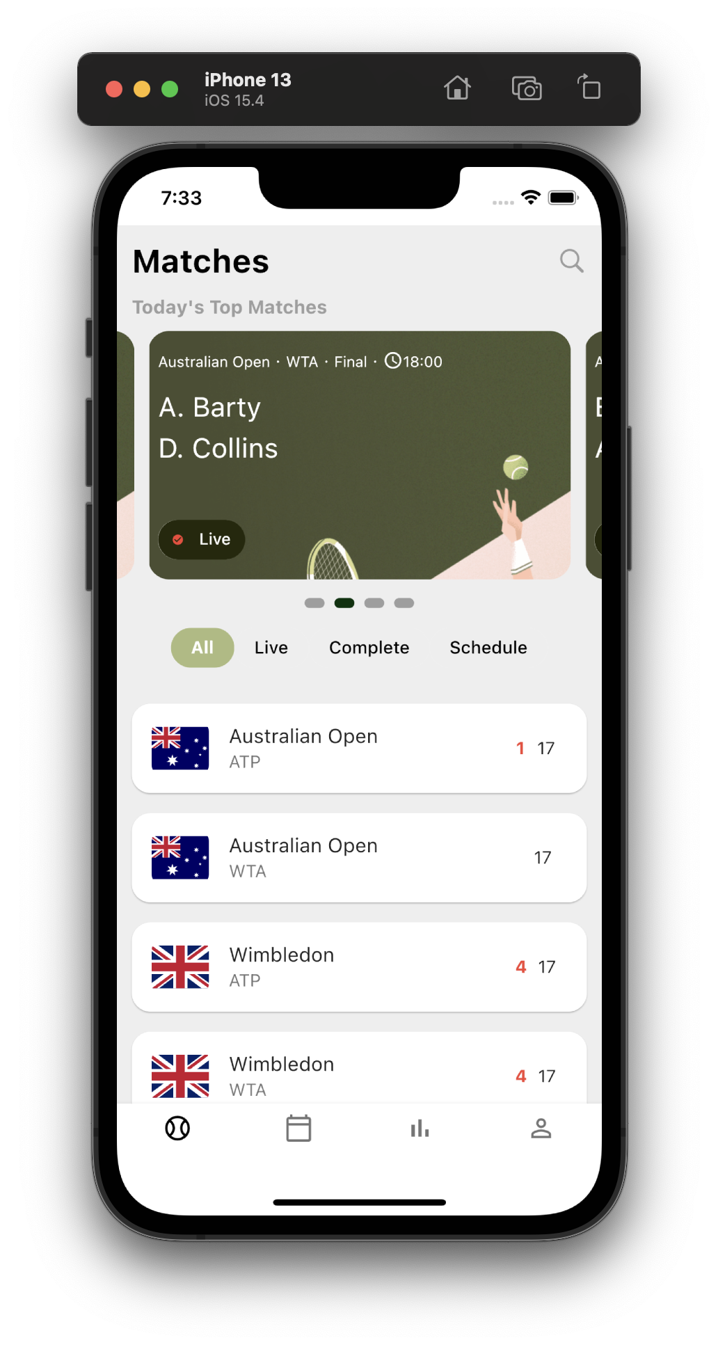 GitHub - dayvedev-flutterProjects/tennis_app: A Flutter project to build the UI of a tennis app ...