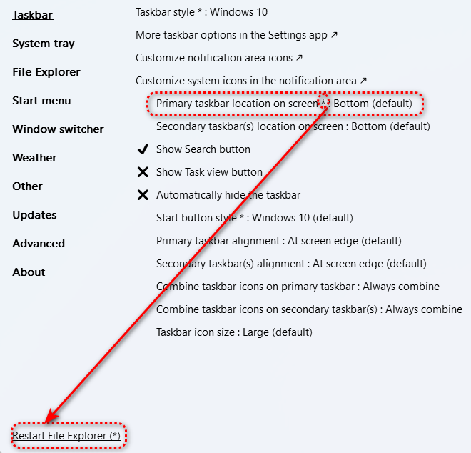 Dragging taskbar without restarting explorer · Issue #2284 · valinet/ExplorerPatcher · GitHub