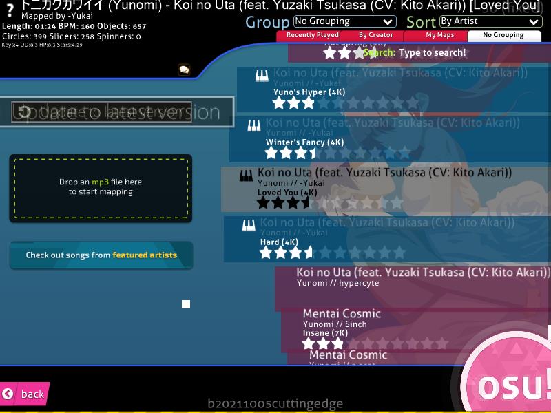 When you update a map, the approx. doesn't appear · Issue #864 · ppy/osu-stable-issues · GitHub