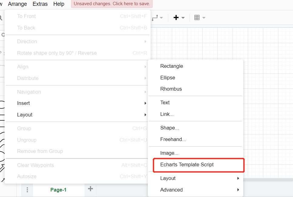 Support javascript graph/charts template · Issue #2916 · jgraph/drawio · GitHub