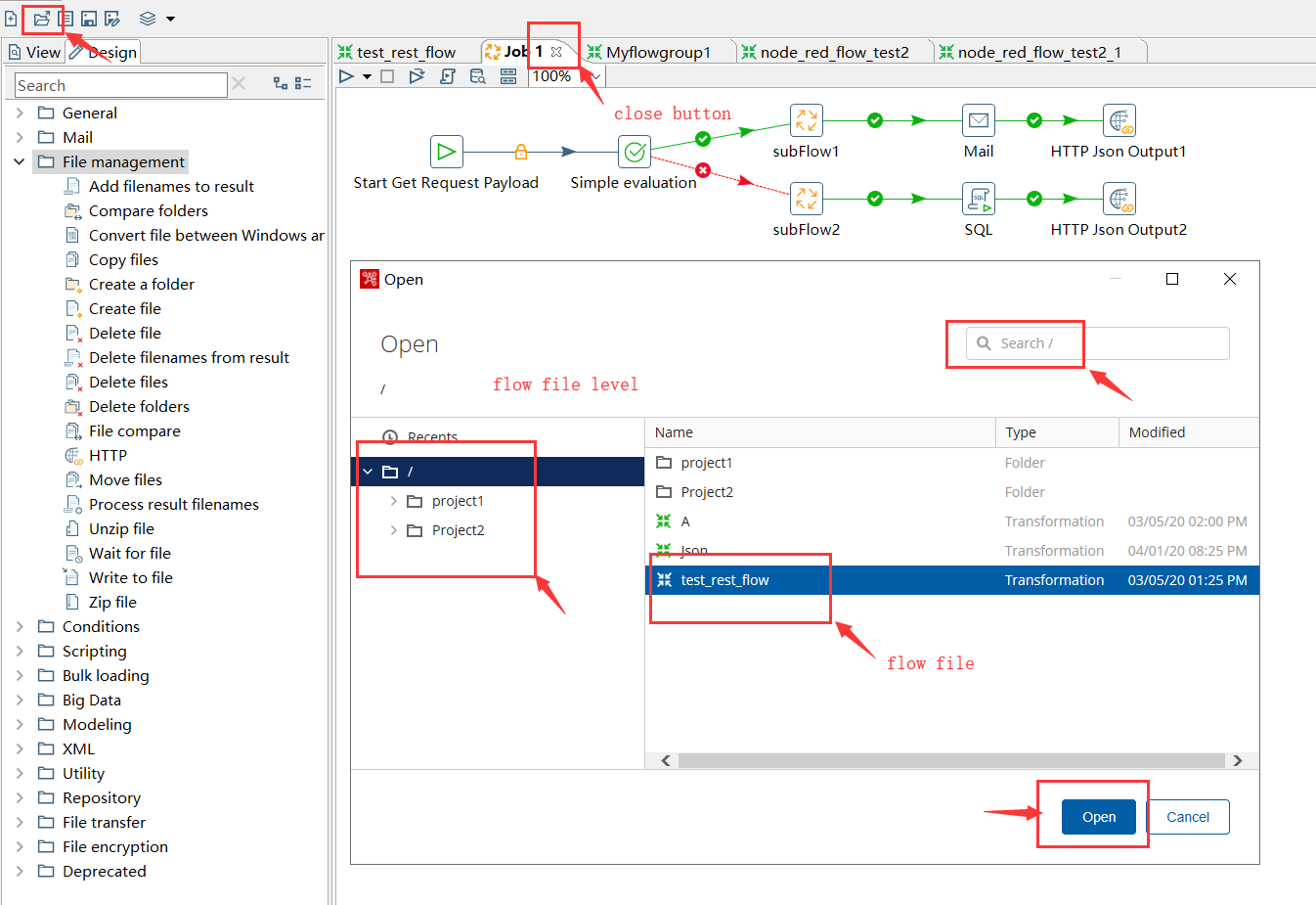 Optimize The Flow Management Panel · Issue 2541 · Node Rednode Red