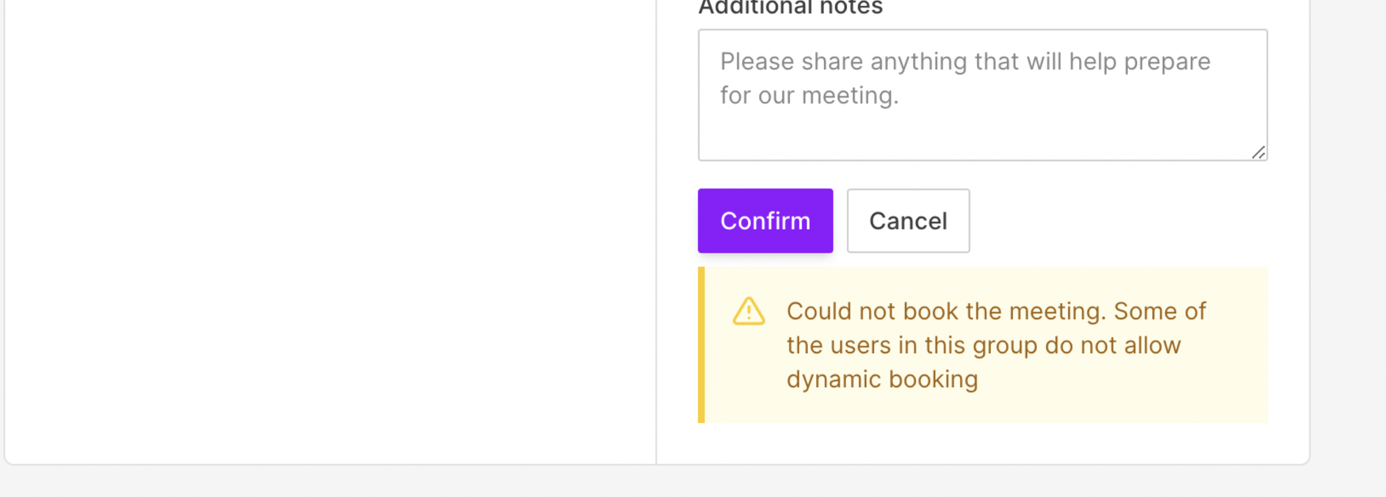 Normal Booking Requiring Dynamic Group Booking To Be Ticked · Issue 