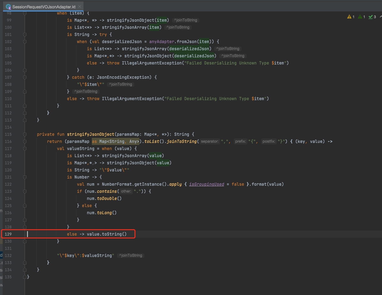 When the json string in SessionRequest.params contains null, the parsing fails · Issue #354 ...