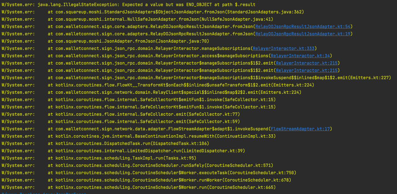 RelayerInteractor: Received unknown object type · Issue #362 ...