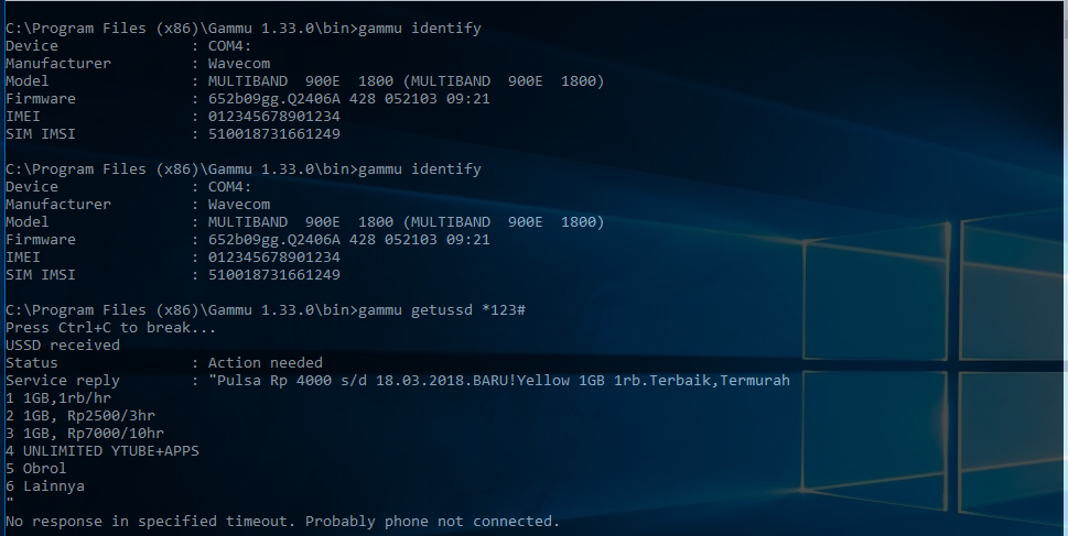 USSD "Not Supported" on Wavecom M1306B · Issue #399 · gammu/gammu · GitHub