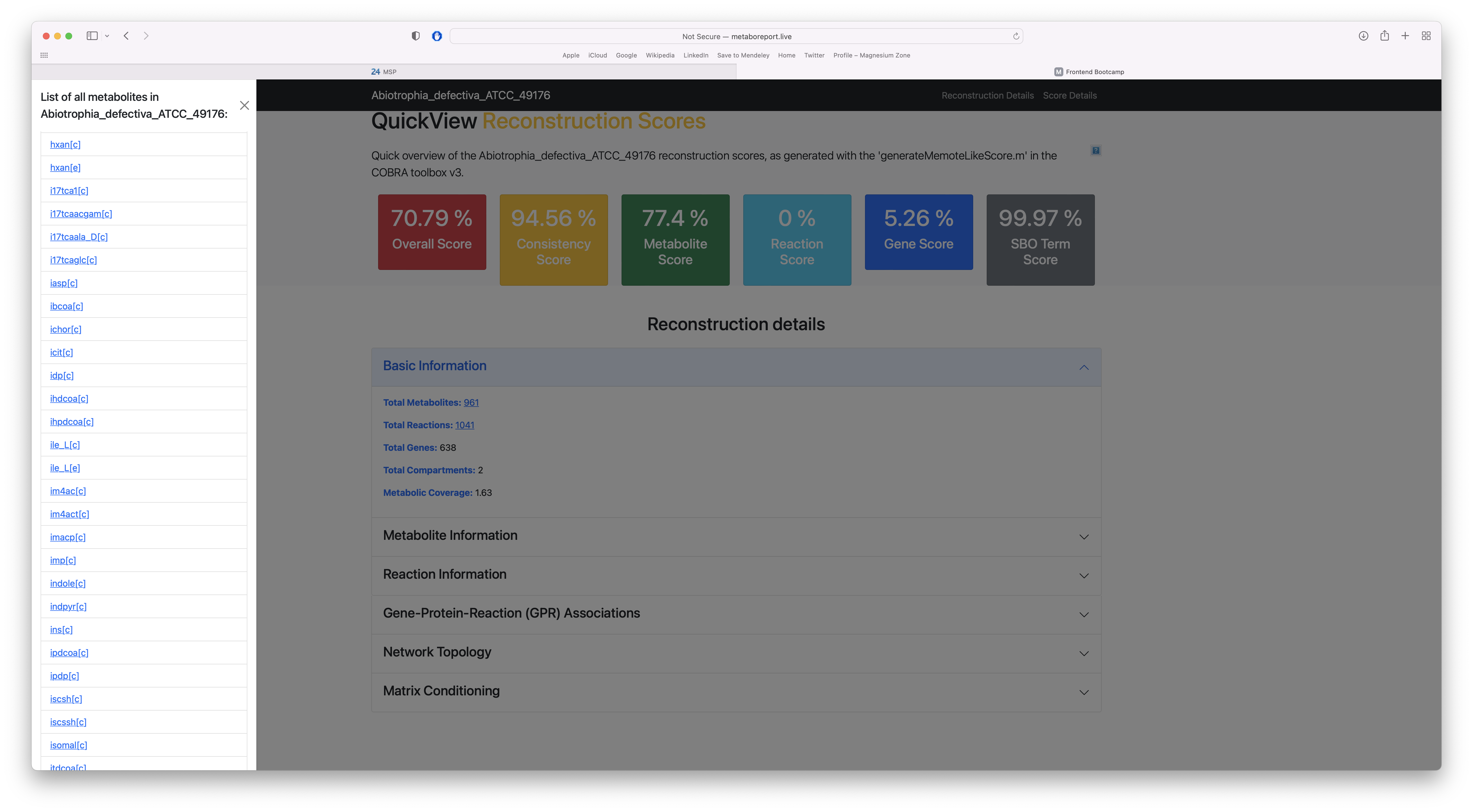 Metabolite ID links to VMH · Issue #3 · ThieleLab/MetaboRePort · GitHub