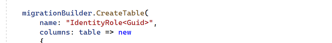 Database Migration Creates Wrong Name When Aspnet Identity Role Is