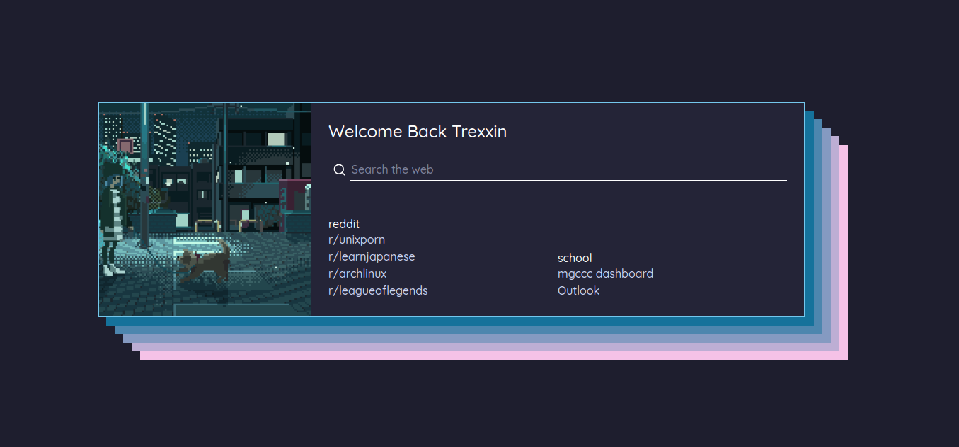 GitHub - Trexxin/firefox-startpage: My fork of PrettyCoffee's startpage.