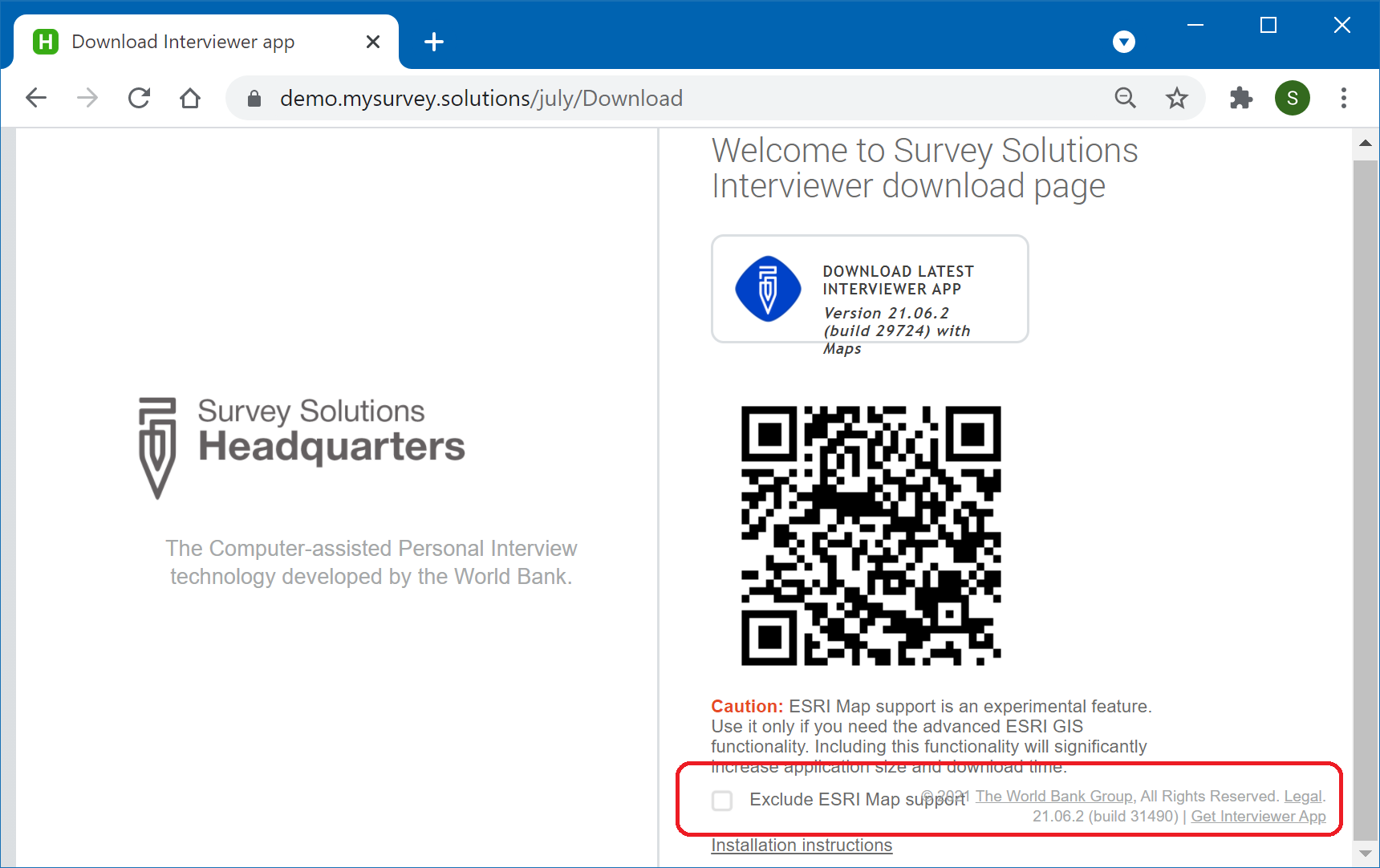 Under some conditions, can't uncheck the "Exclude ESRI map support" checkbox · Issue #1345 ...