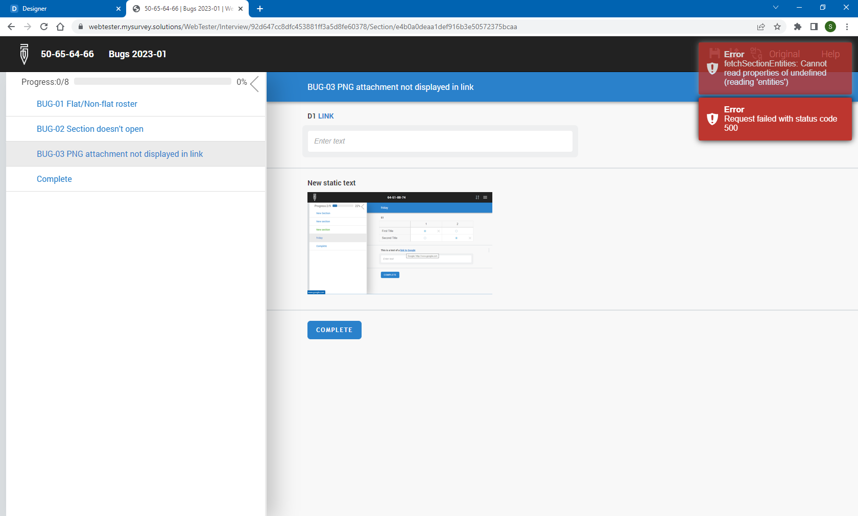 Section doesn't open in web interview under some conditions · Issue #2279 · surveysolutions ...