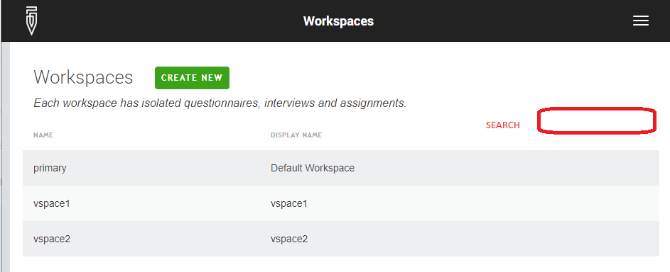 Add SEARCH filter for workspaces · Issue #2390 · surveysolutions/surveysolutions · GitHub