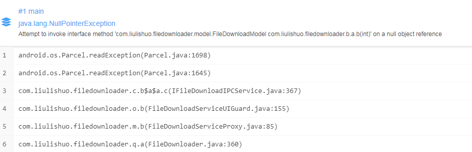 读取数据库时引发NPE · Issue #1196 · lingochamp/FileDownloader · GitHub